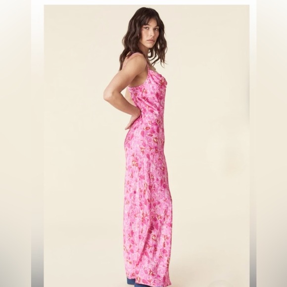 Spell | Dresses | Nwt Spell Pink Floral Islamorada Maxi Slip Dress Xs ...